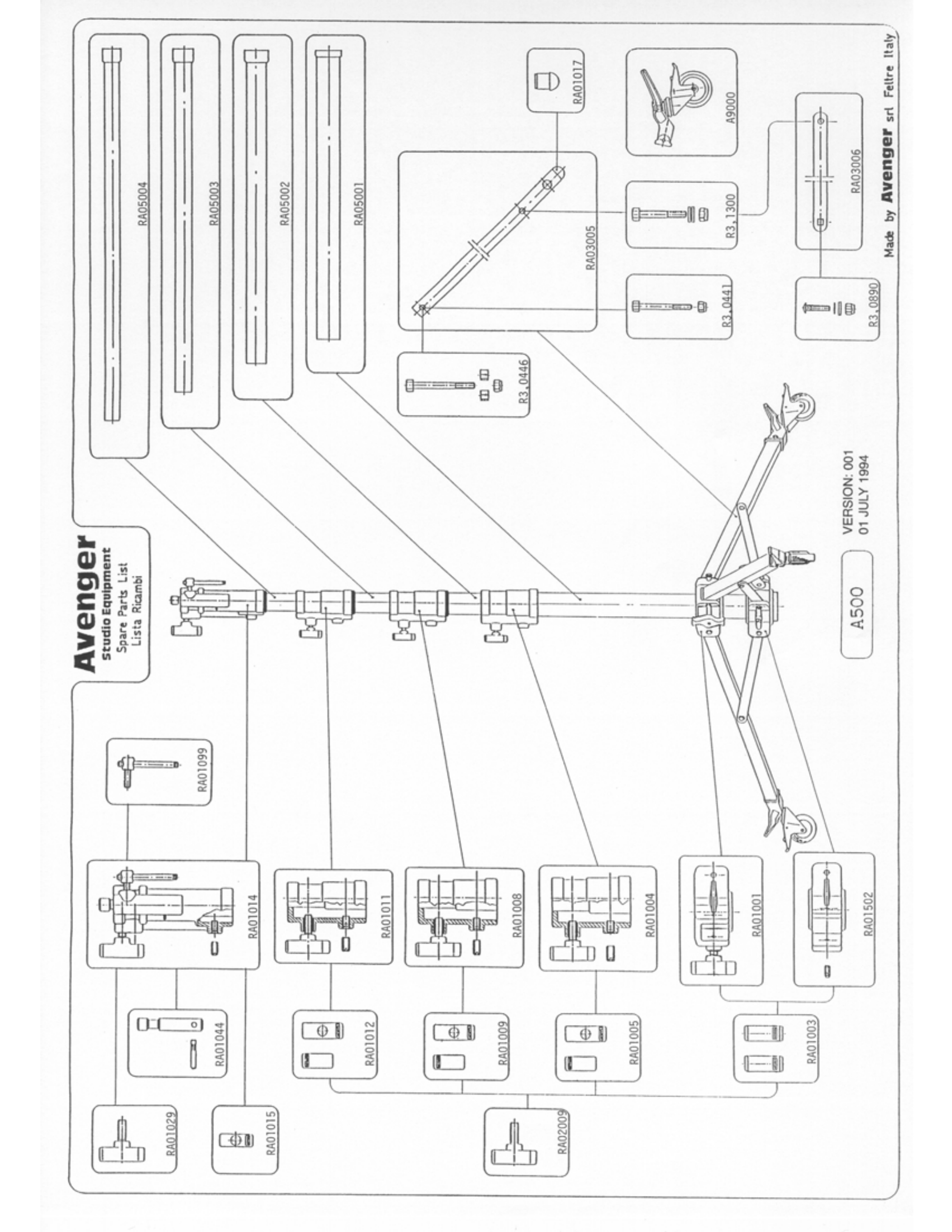 Avenger - A500 spare parts